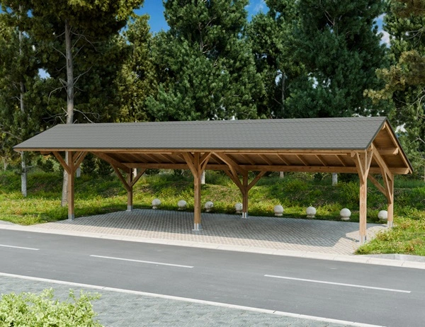 Garážový přístřešek pro 4 auta 1104x381 BSH