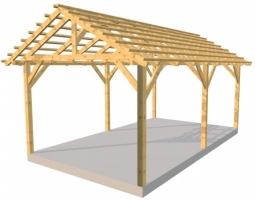 Pergola Dřevěná s.r.o. - Garážové stání, dřevěný přístřešek na auto